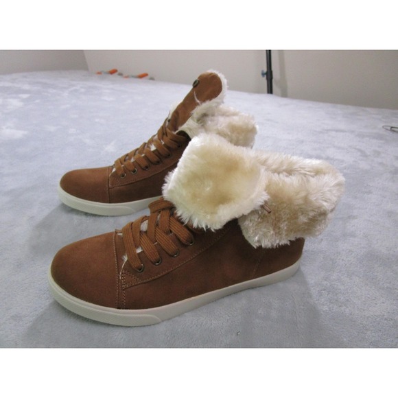 Brash | Shoes | Brash Elliot Shoes Womens Size Brown Cognac Faux Fur ...